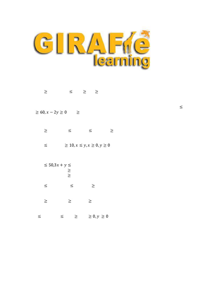 Graphical Linear Programming Solutions | PDF