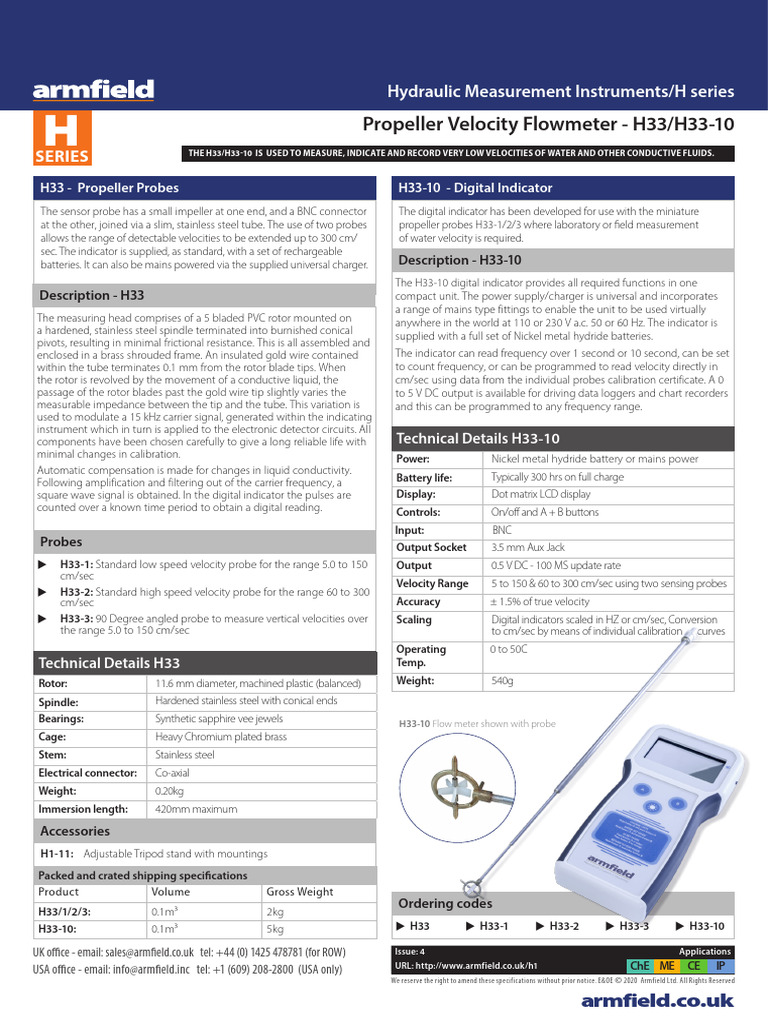H Series Datasheet 2020 v7 H33 | PDF | Electrical Engineering | Electricity