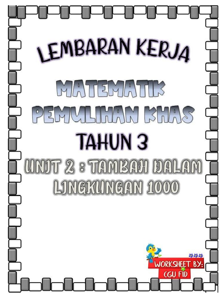 Latihan Tambah 1000 3 Nombor | PDF