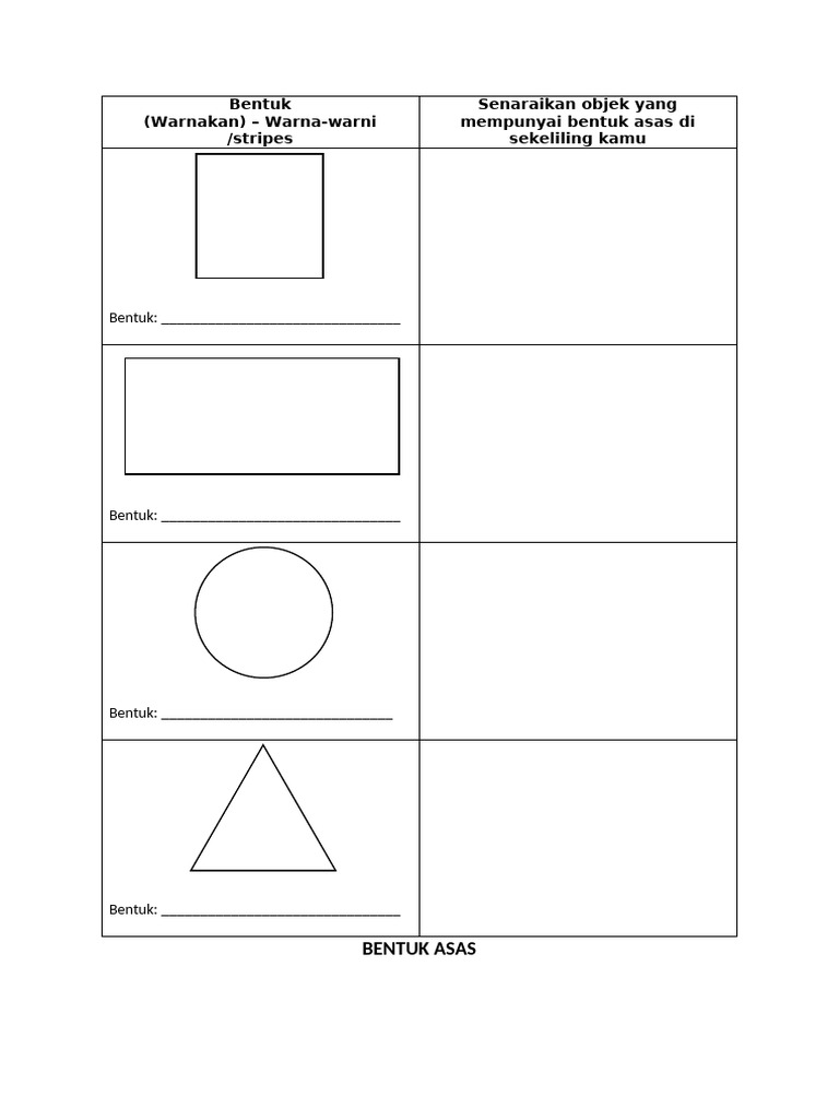 Bentuk Asas t1 | PDF