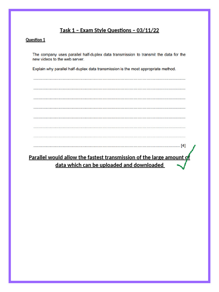 Task 1- Exam questions | PDF