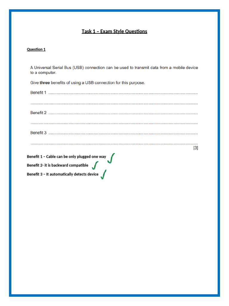 Task 1 - Exam Questions 2 | PDF