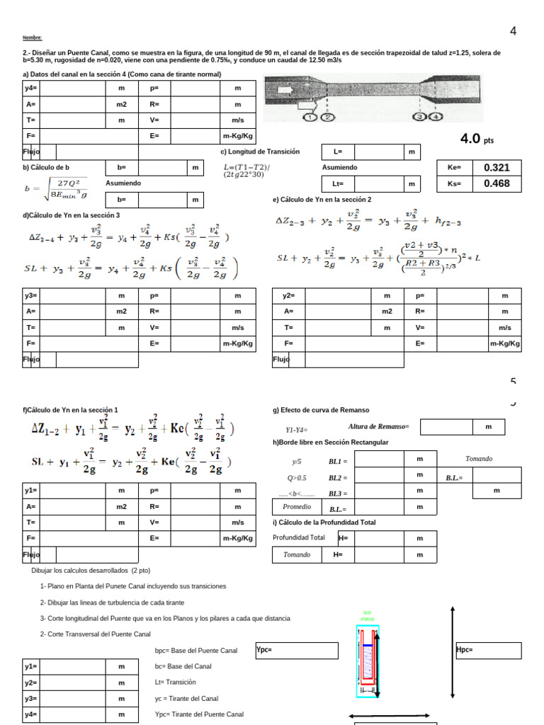 E02 - Diseño de Puente Canal - 2 | PDF