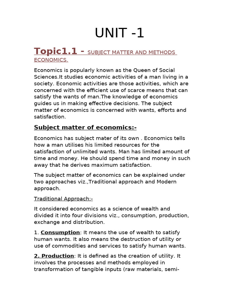 ECONOMICS | PDF | Economics | Methodology