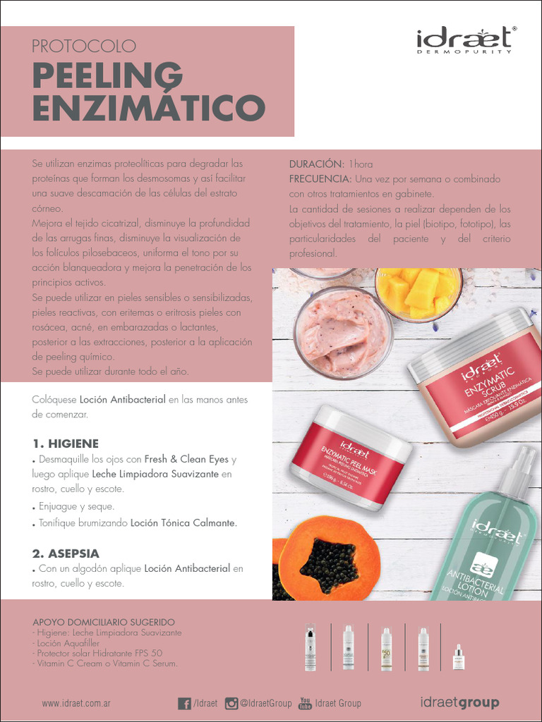 Peeling Enzimatico | PDF | Piel | Dermatología