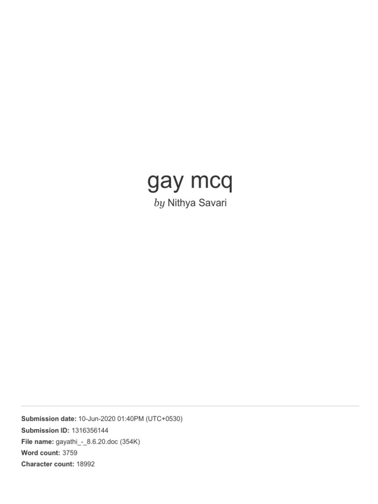 gay mcq | PDF | Computing