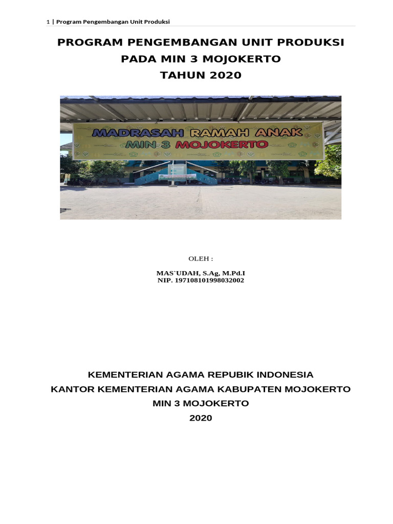 Bukti Fisik Program Pengelolaan Unit Produksi | PDF