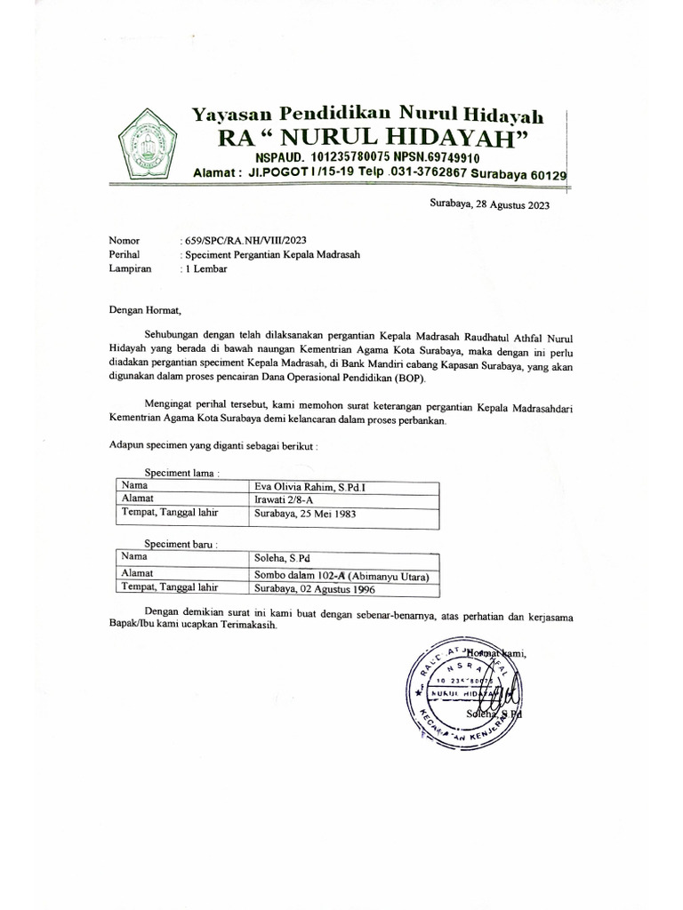 Dokumen Penting - 060725 | PDF