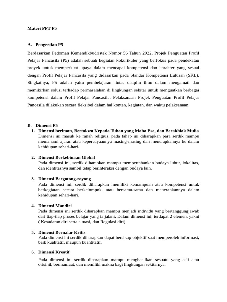 Materi PPT P5 | PDF