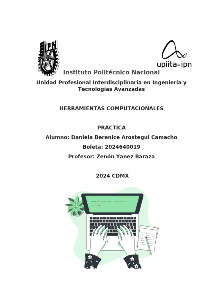 Práctica de Herramientas Computacionales | PDF