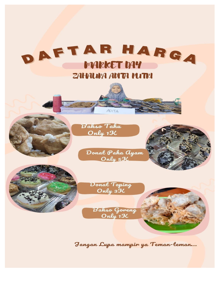 Contoh Untuk Market Day | PDF