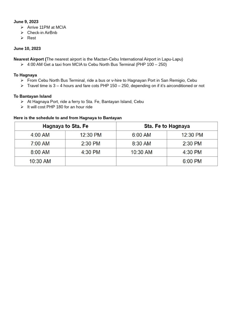 Bantayan Island | PDF