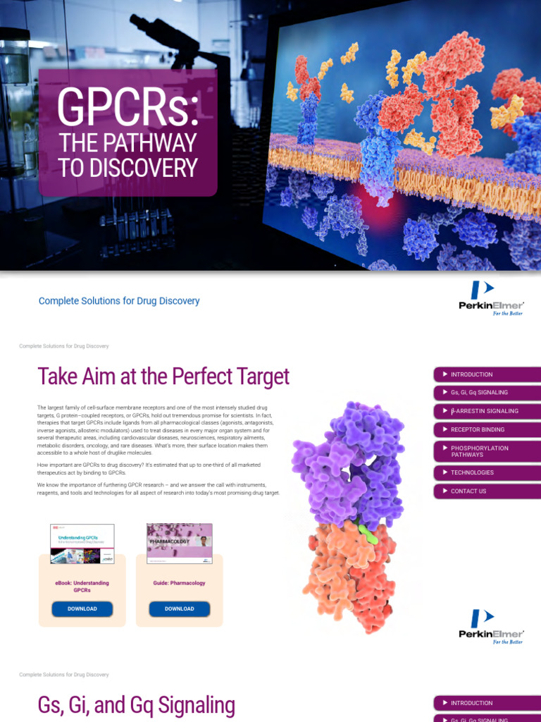 GPCR Drug Discovery Solutions Guide | PDF | Signal Transduction | Cell ...