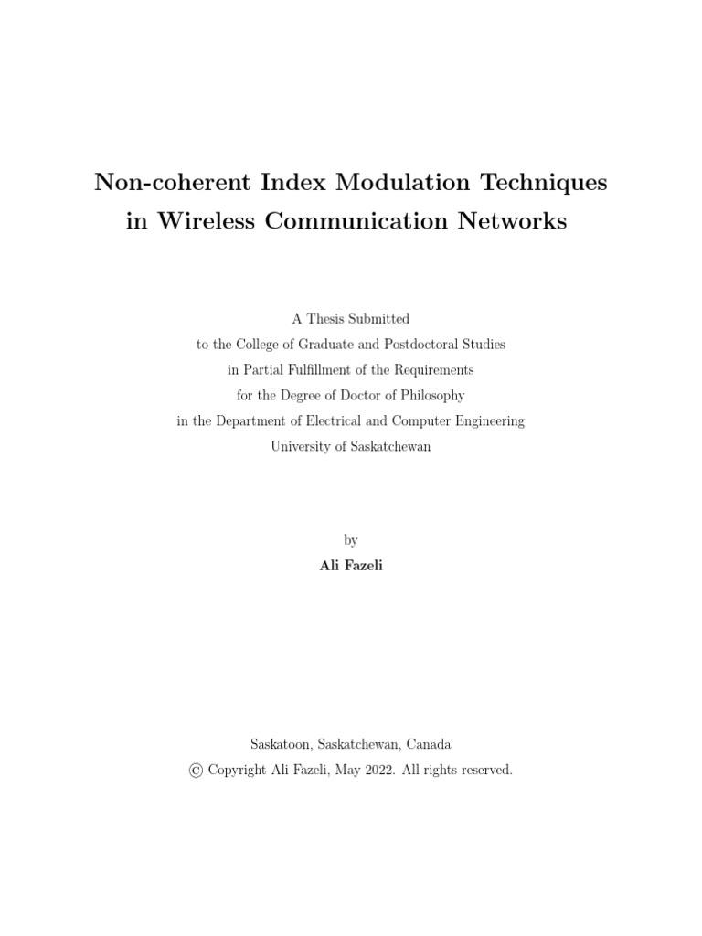 Thesis 1 | PDF | Orthogonal Frequency Division Multiplexing | Modulation