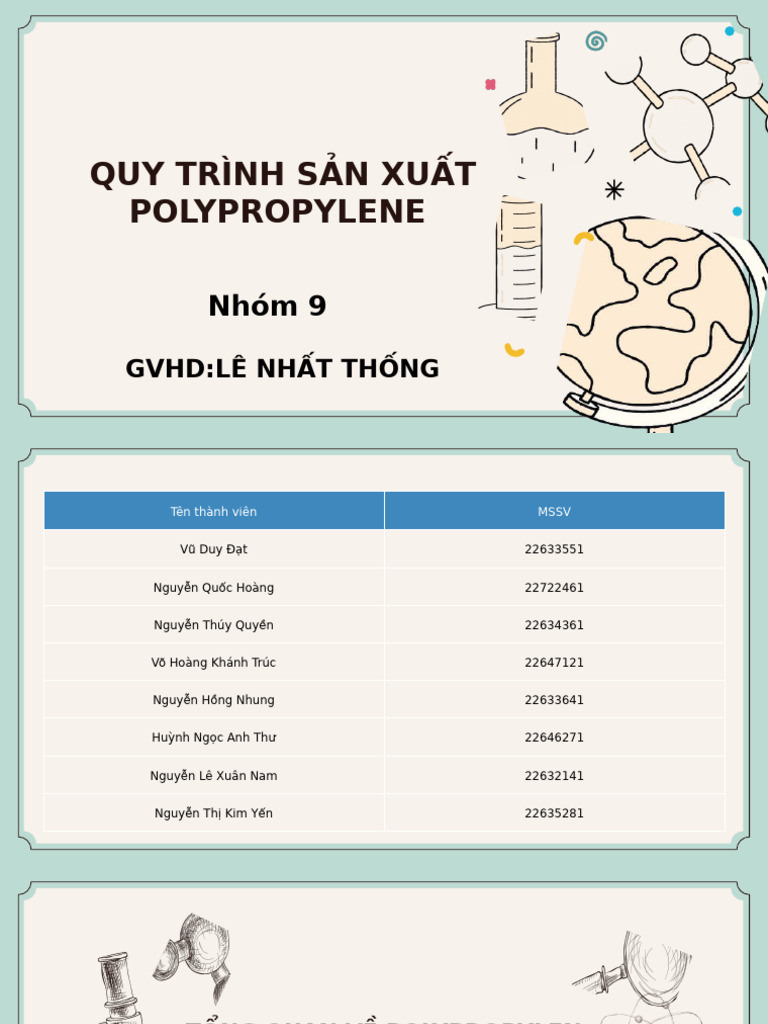 Cream and Green Illustrative Science Project Presentation | PDF