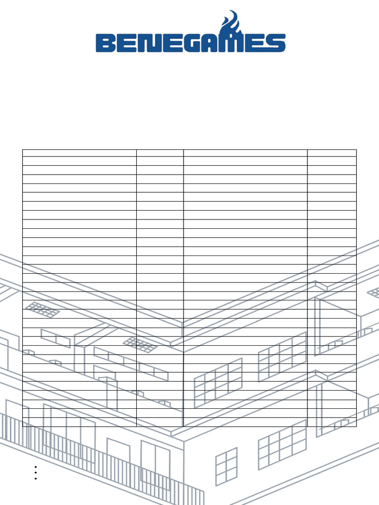 Benegames Fielding Sheet | PDF