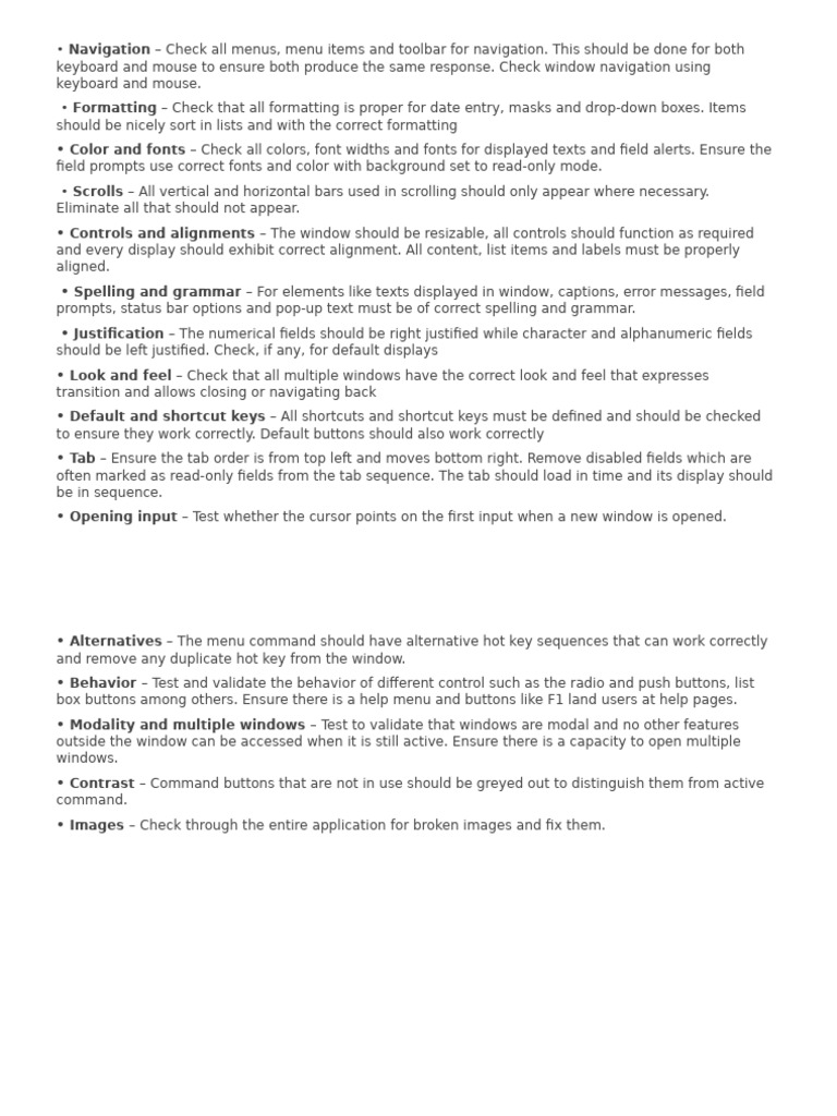 Gui testing | PDF | Window (Computing) | Keyboard Shortcut Gui testing | PDF | Window (Computing) | Keyboard Shortcut