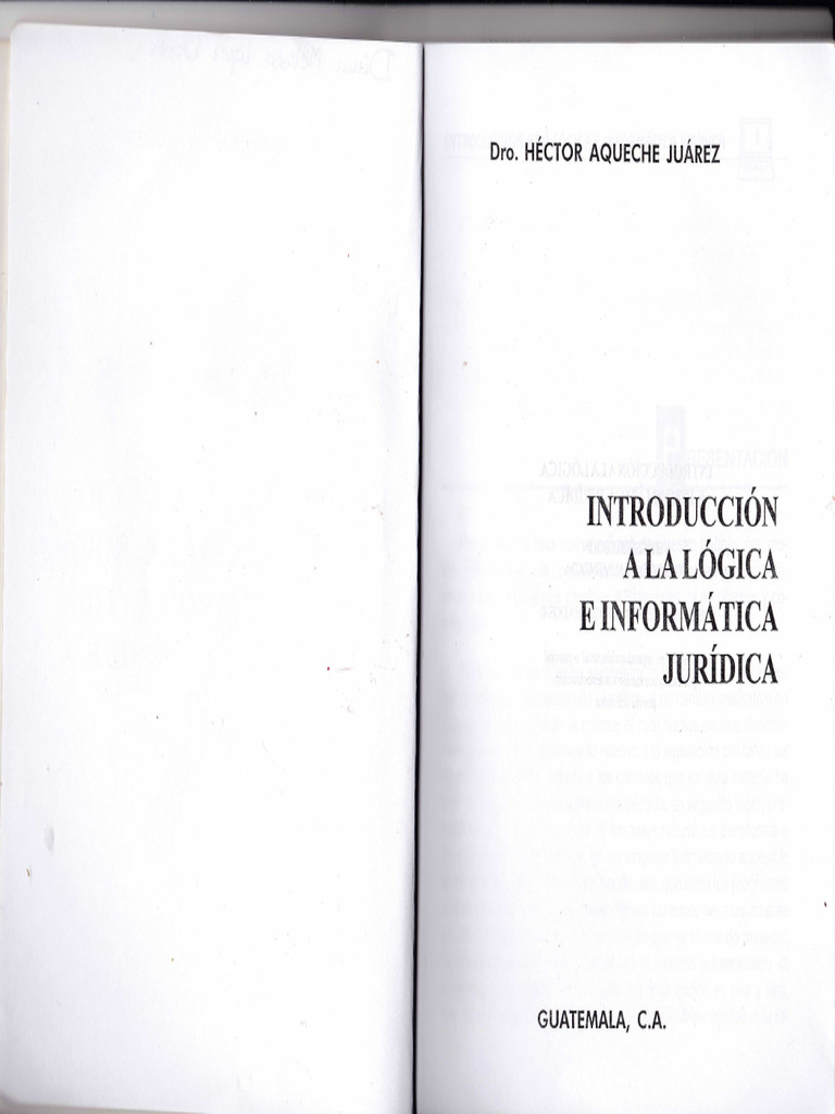 Introduccion A La Logica e Informatica Juridica | PDF | Lógica | Teoría