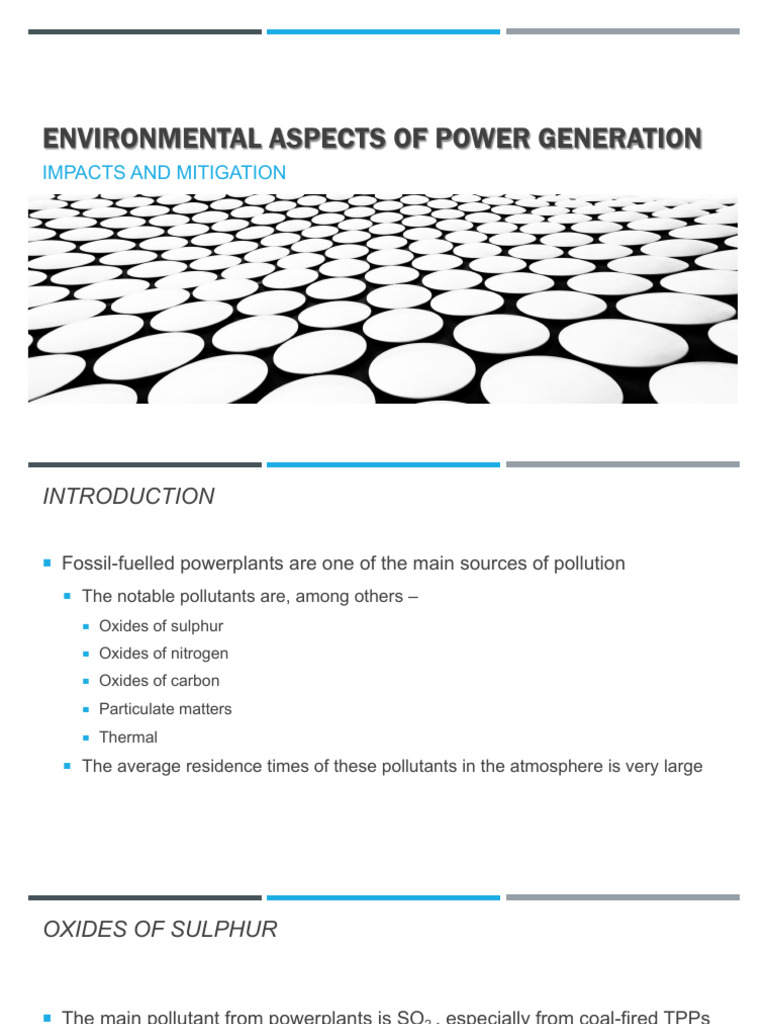 12-Environmental-Aspects-of-Power-Generation | PDF | Particulates ...