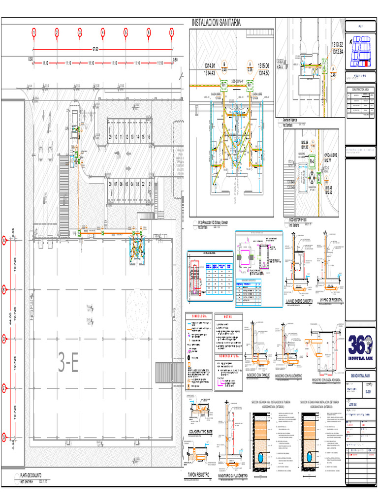INSTALACION HIDROSANITARIA (2) - Nave 2974.40 m2 Lote 3-E y 4-E - 27 Jun 2024-Inst - Sanitaria | PDF
