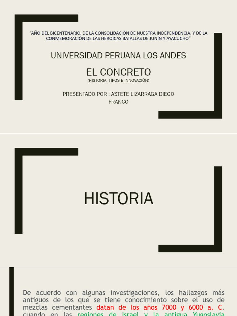 El concreto | PDF | Hormigón | Cemento