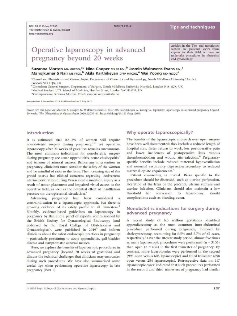 Operative Laparos | PDF