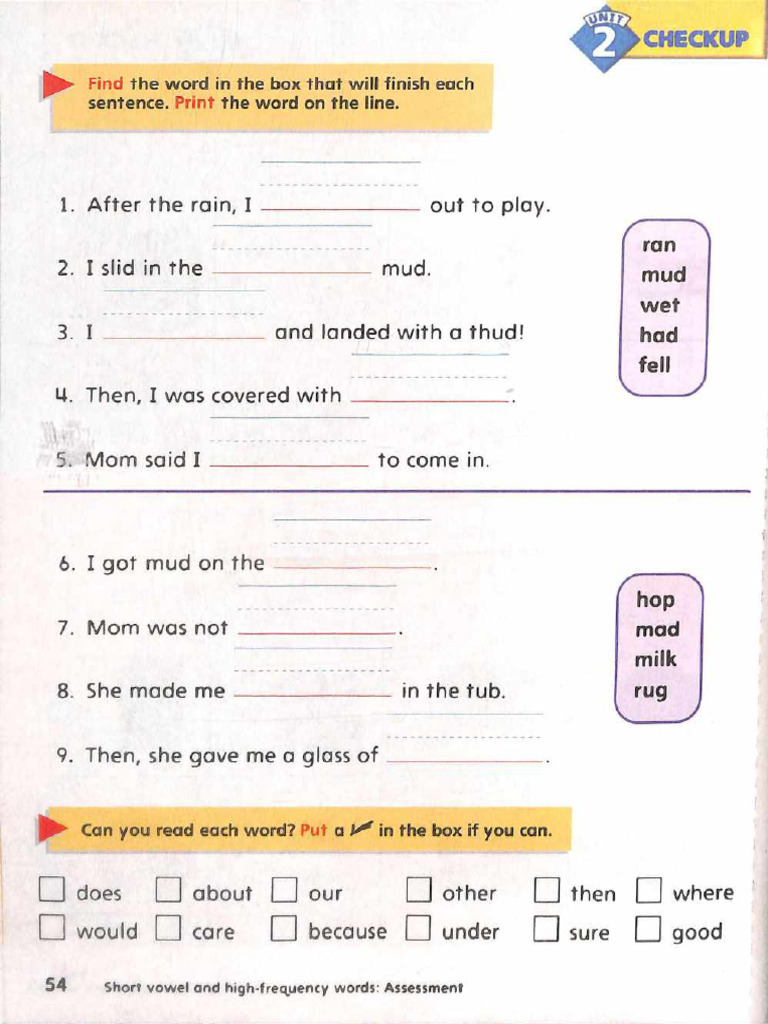 Phonics Level B P55-P68 | PDF
