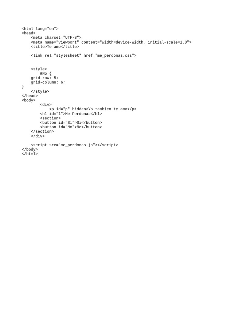 Me Perdonas - THML | PDF