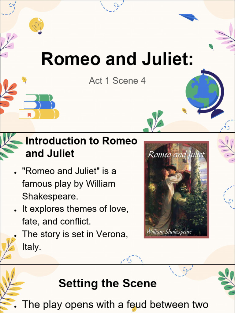 Romeo & Juliet - Act 1 Scene 4 | PDF