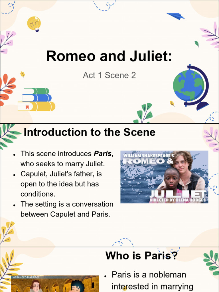 Romeo & Juliet - Act 1 Scene 2 | PDF