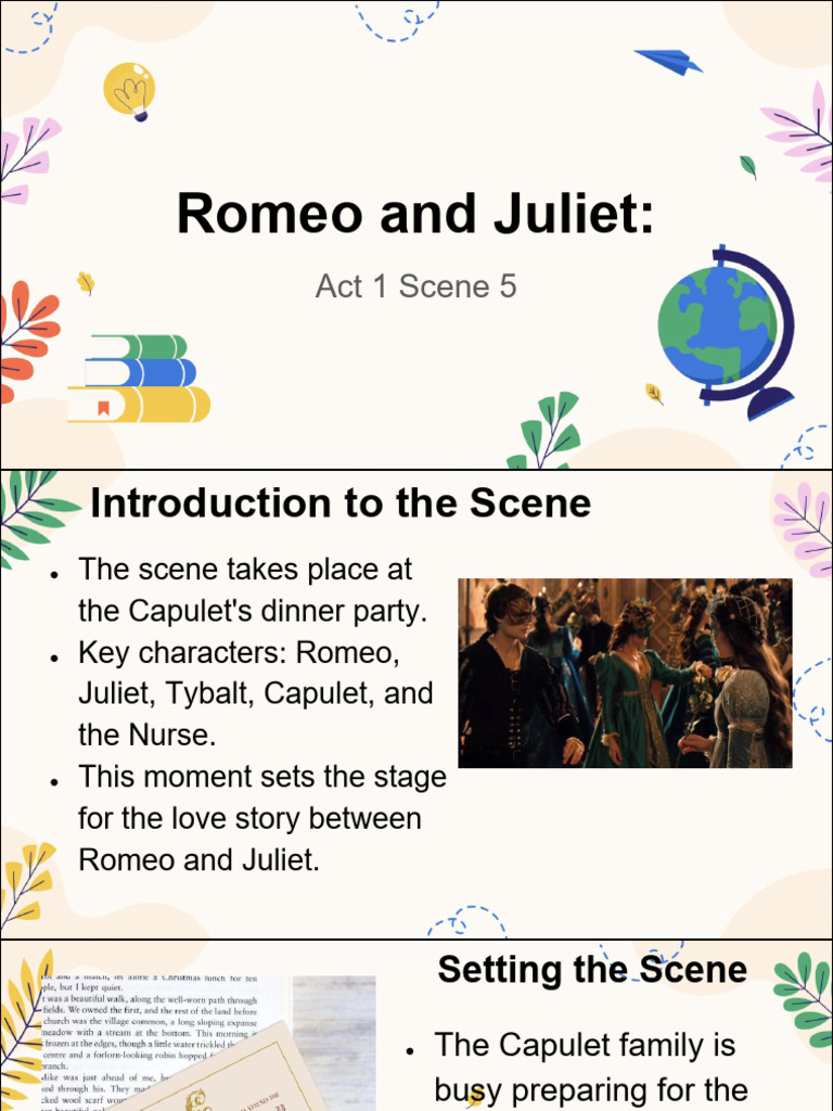Romeo & Juliet: Act 1 Scene 5 Summary | PDF | Characters In Romeo And ...
