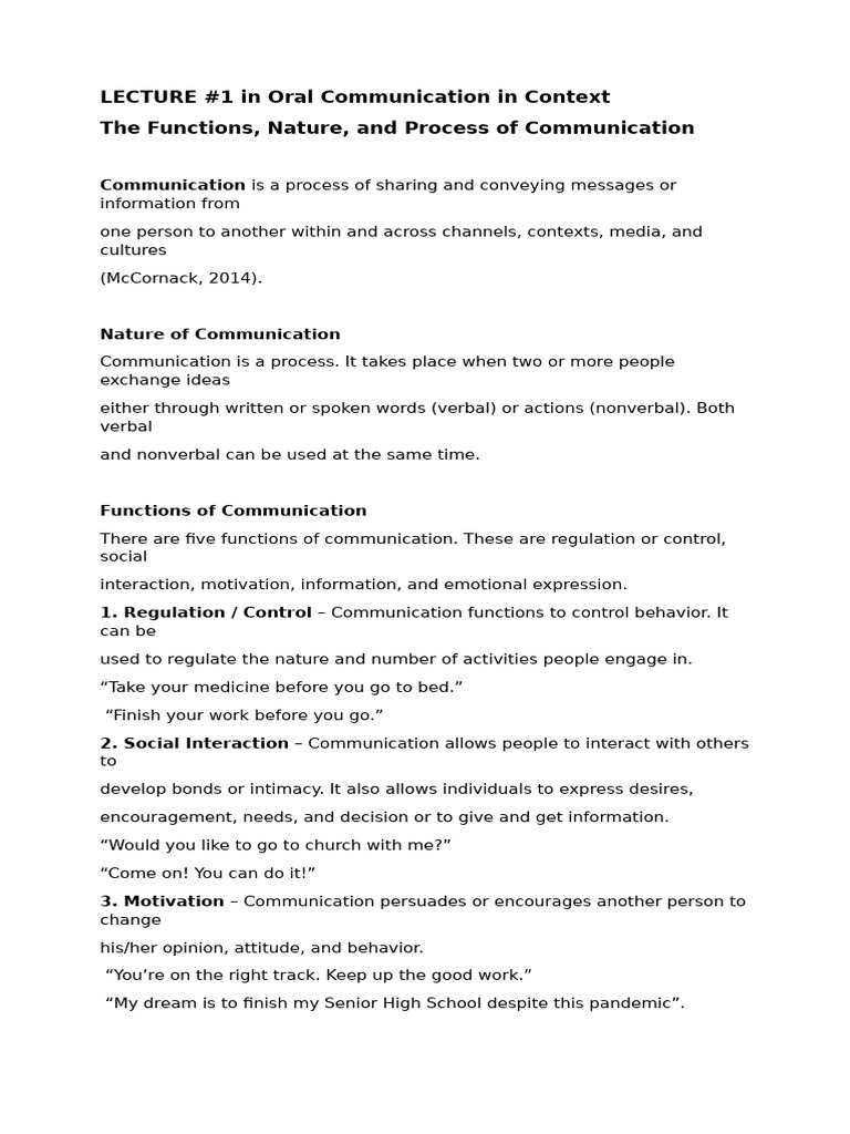 LECTURE-1 (1) | PDF | Communication | Nonverbal Communication