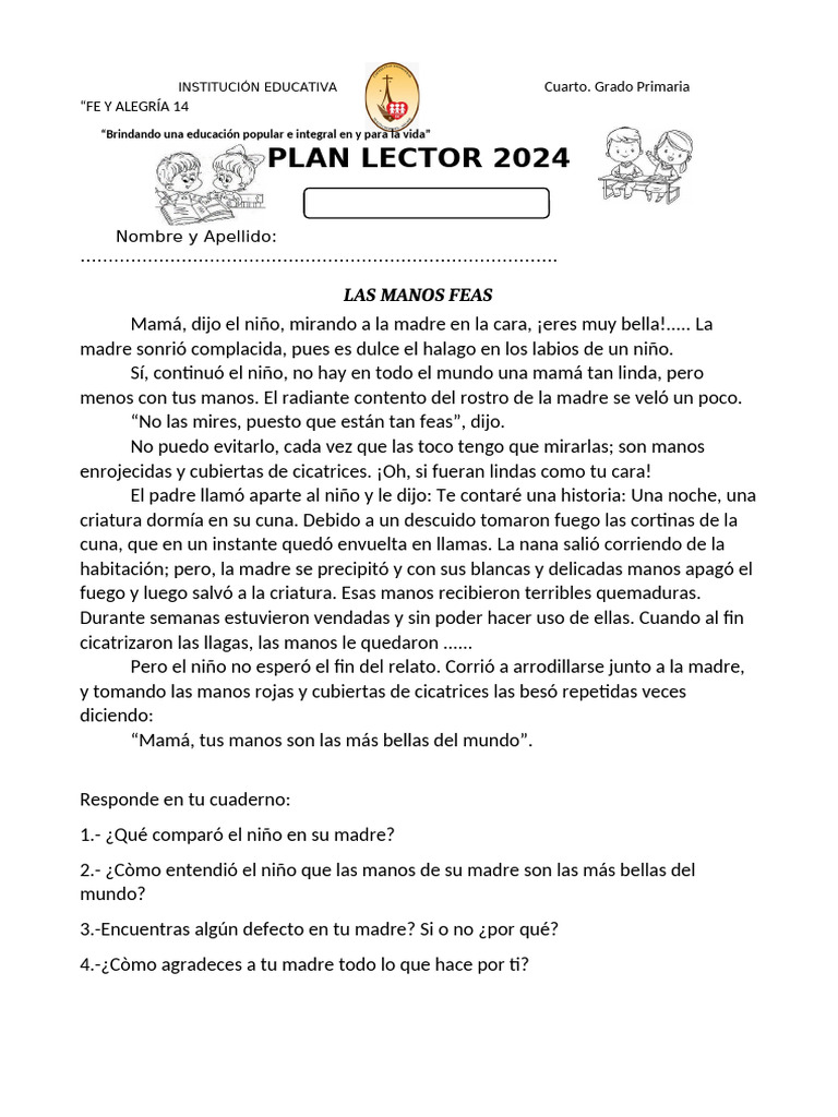 PLAN LECTOR (1) | PDF