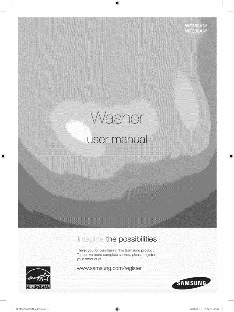 Samsung VRT Steam Washer Features Guide | PDF | Washing Machine | Ac ...