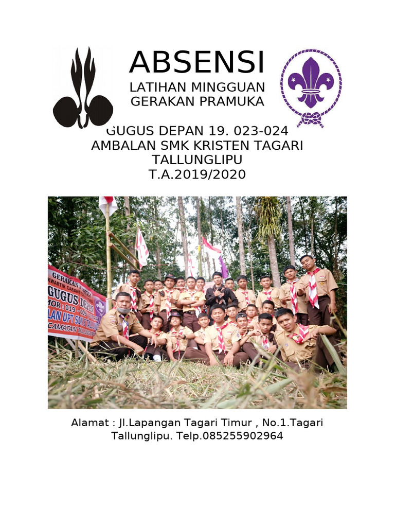 Absensi Latihan Pramuka SMK Tagari | PDF