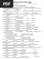 Midterm Exam Sa Filipino 12 (Pagsulat Sa Filipino Sa Piling Larang - Akademik) | PDF