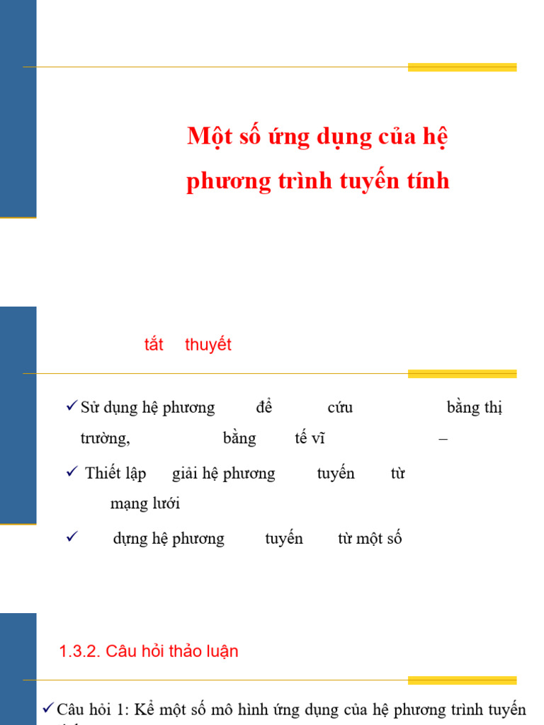 1.3 Ứng dụng của hệ pttt | PDF