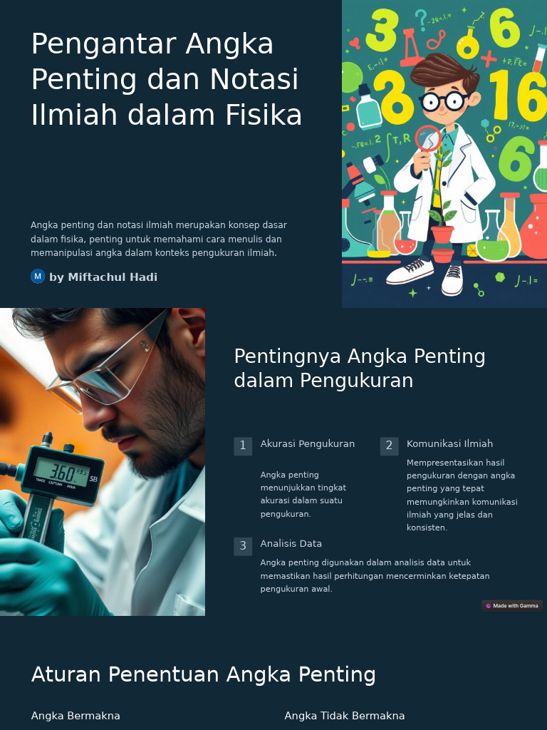 Angka Penting dan Notasi Ilmiah Fisika | PDF