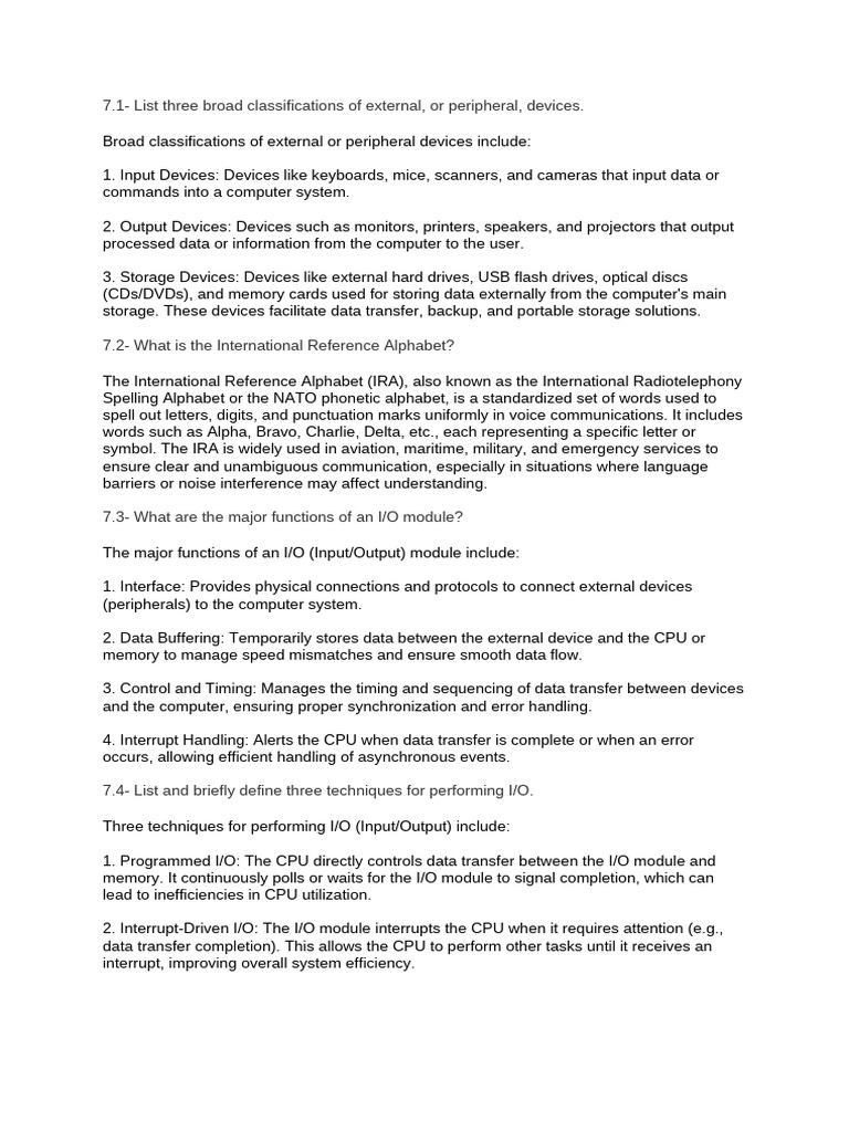 TuongAnhKiet_Assessing_exercises_of_chapter_7 | PDF | Input/Output | Central Processing Unit