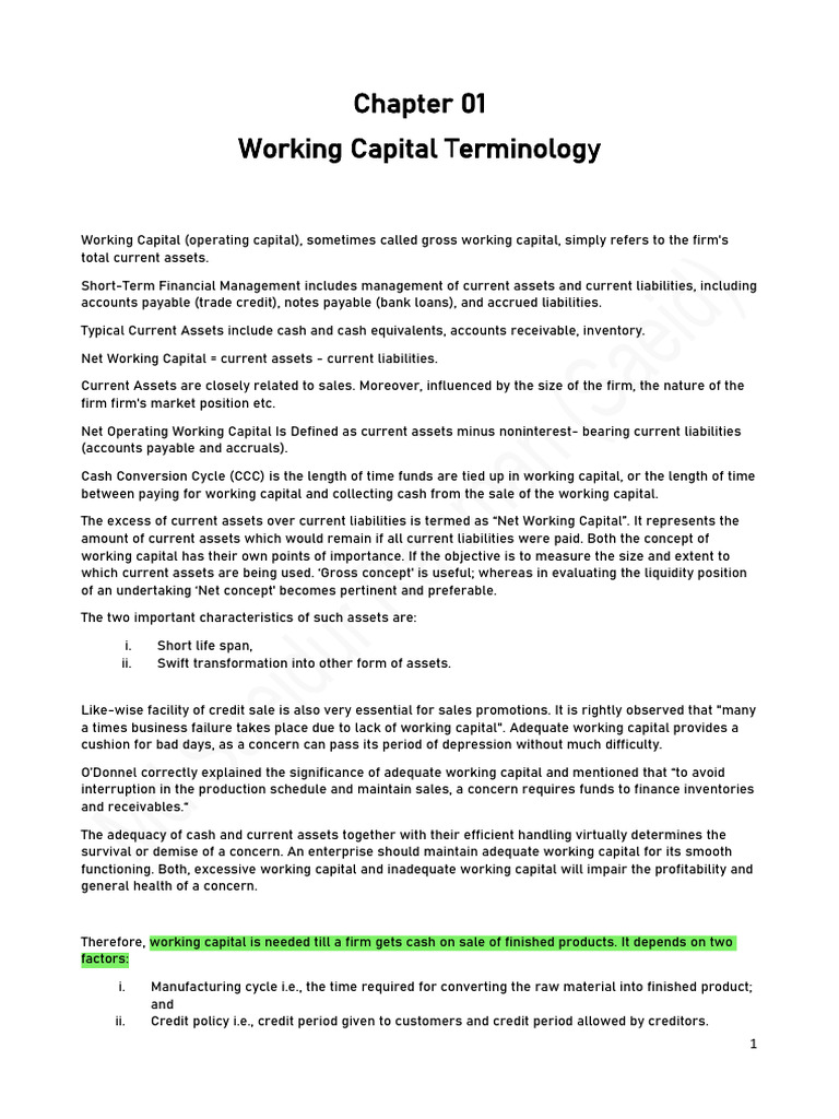 Chapter 01 (Introduction) | PDF | Working Capital | Inventory Chapter 01 (Introduction) | PDF | Working Capital | Inventory