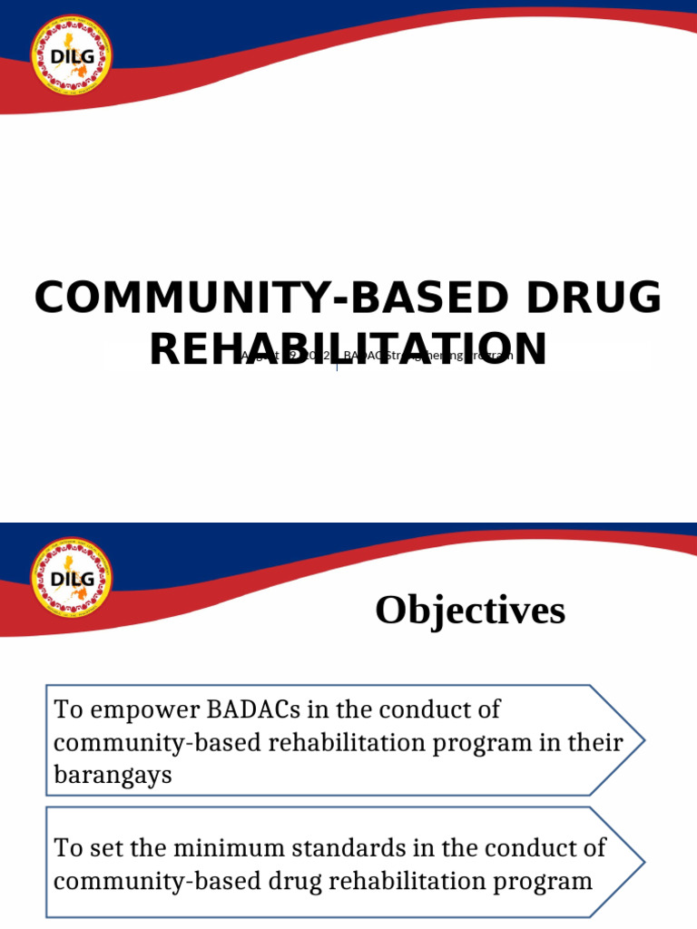 2.1 CBDRP For BADAC Roll Out (DILG) | PDF | Drug Rehabilitation ...