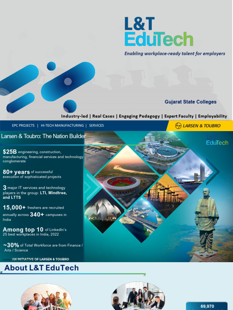 L&T EduTech - Presentation - DIT Gujarat | PDF | Cloud Computing | Data Science