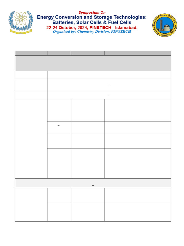 Tentative Program ECST-2024-Revised-21102024 | PDF | Electrochemistry ...
