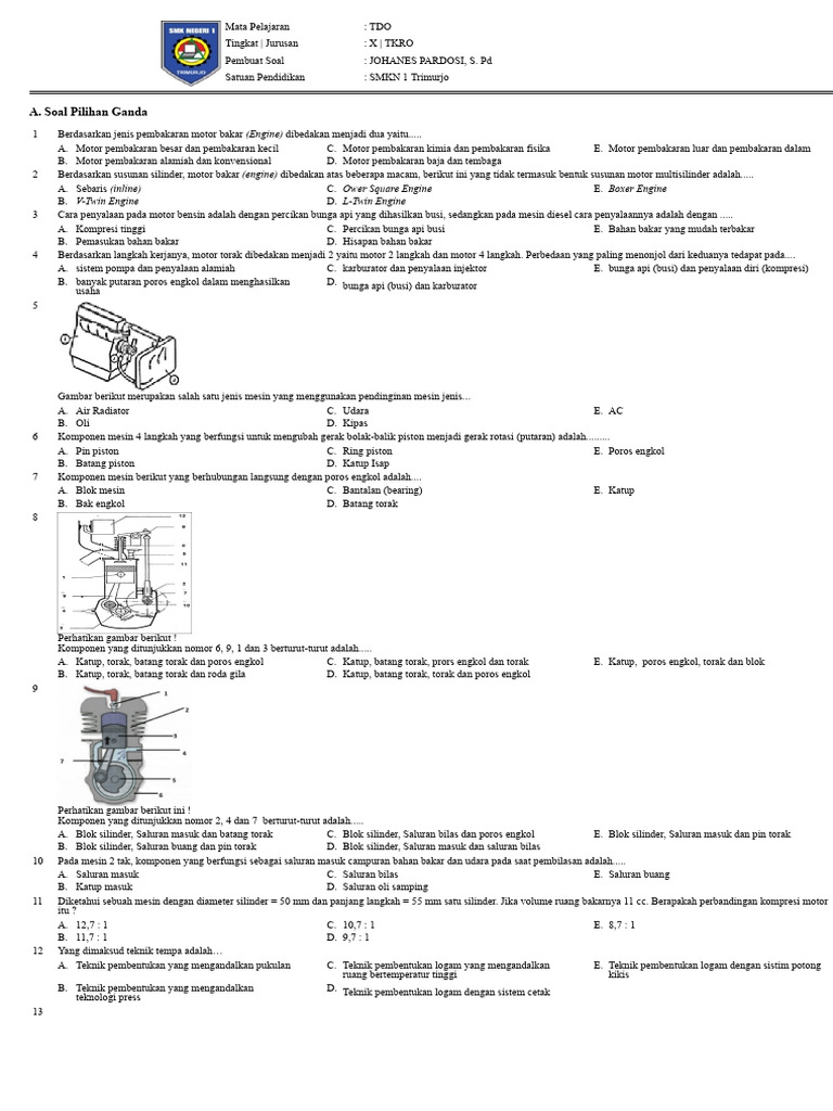SOAL TDO PAS 2022 Final | PDF
