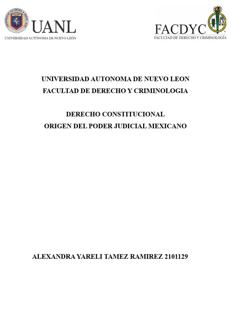 Historia del Poder Judicial en México | PDF | Judicaturas | México