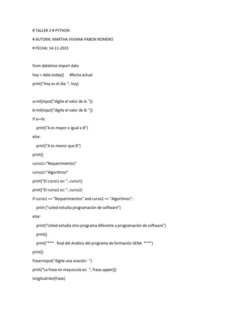 Aa3 - Ev1 Taller | PDF