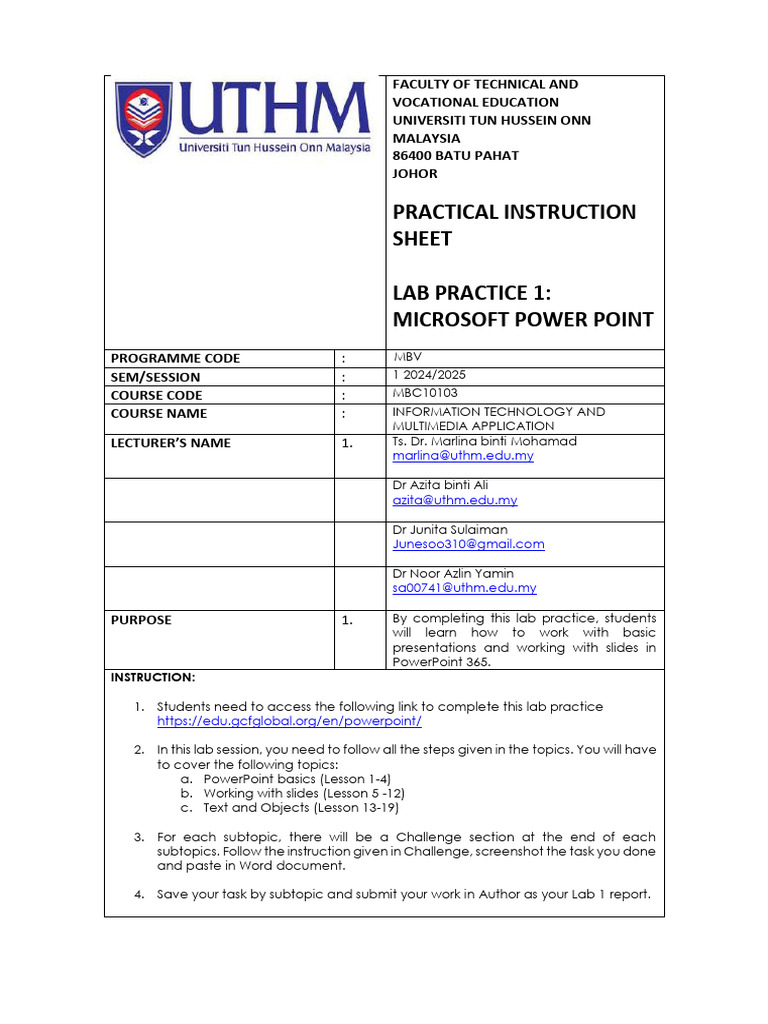 Lab Instruction 1 | PDF | Software | Computing