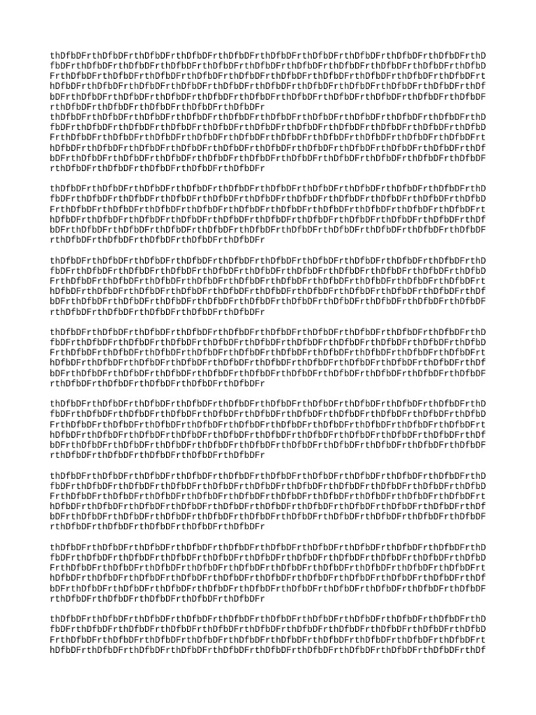 Repeated Text Pattern Document | PDF