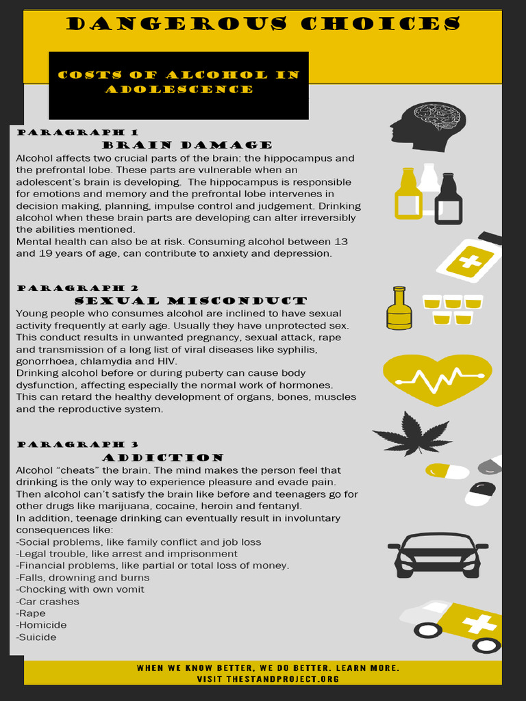 Dangerous Choices - Teenagers and Alcohol | PDF