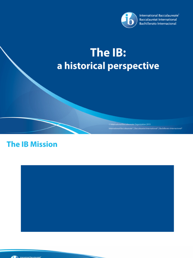Week 1 After Class Reading_2-History-Of-IB | PDF